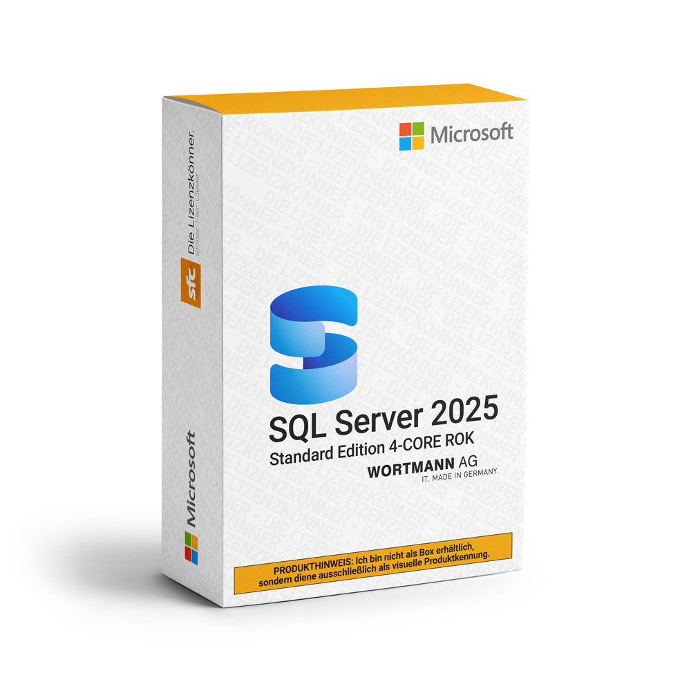 Microsoft SQL Server 2025 Standard Edition 4Core ROK Wortmann | 1088963